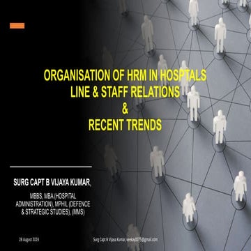 Org of HRM in hospitals and Recent Trends.pptx