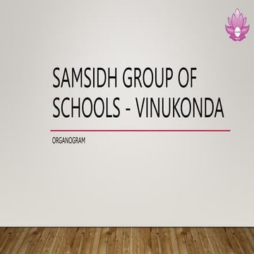 Organogram for the organizational structures | PPTX