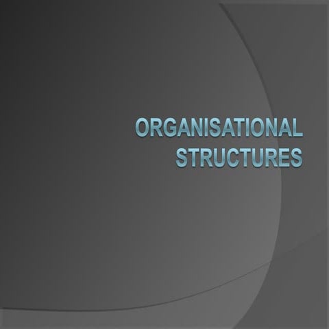 Orgstructures edited | PPT