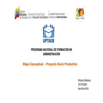 Oriana_Gimenez.pptx Mapa Conceptual Proyecto Socio Productivo | PPTX
