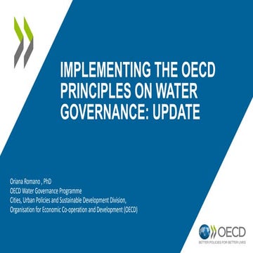 Implementing the OECD Principles on Water Governance: update | PPTX