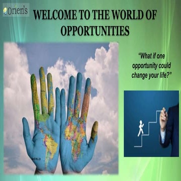 Orien's one Day Plan | PPT
