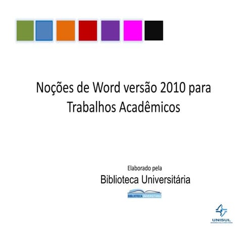 Formatação trabalho acadêmico no Word | DOCX