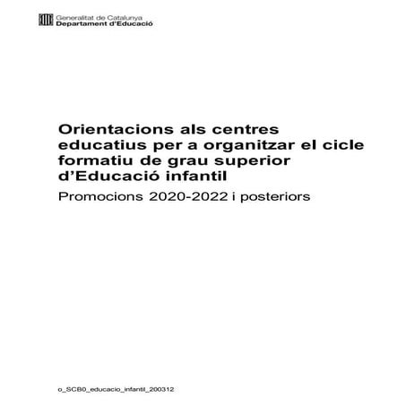 Orientacions cfgs edu infantil curs 20 22 | DOCX