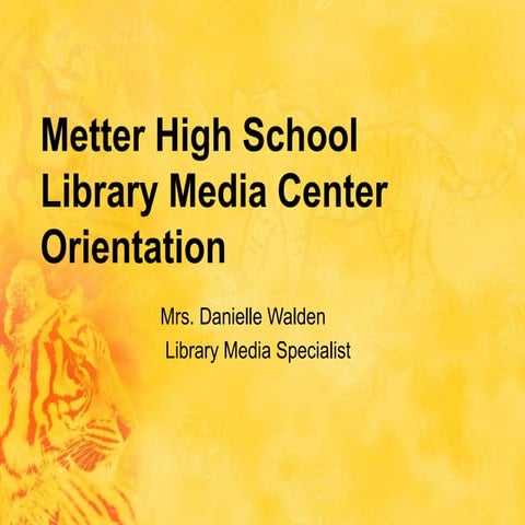 Grade 9 Library Orientation | PPT