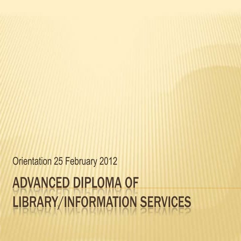 Orientation 2013 | PPT