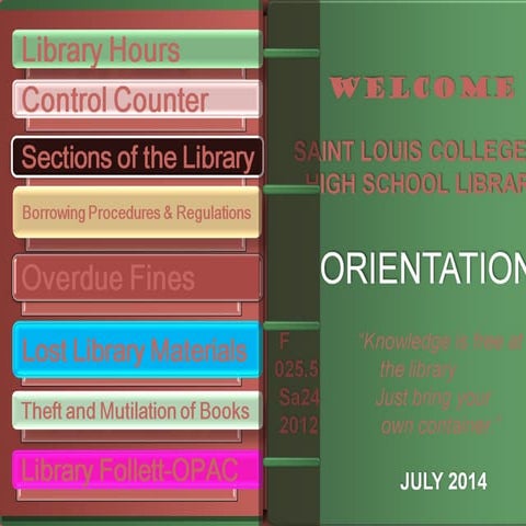 Library Orientation Library Orientation.. PPT.pptx