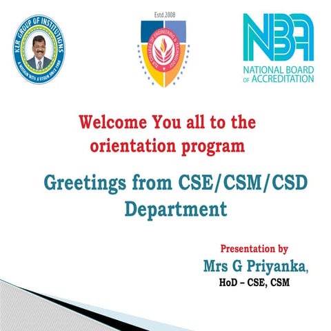 orientation day cse f g g d s s s ss s | PPTX