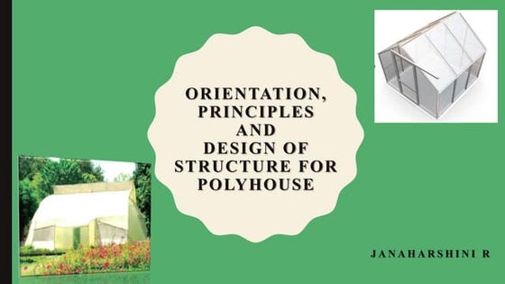 Green house components and types of green house | PDF | Gardening ...