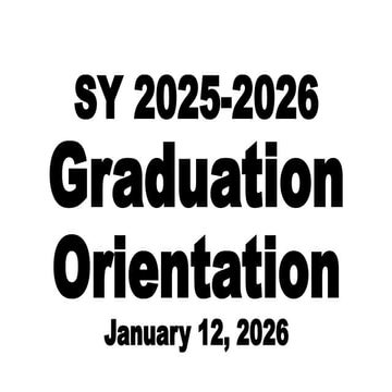Orientation for Graduation..........pptx