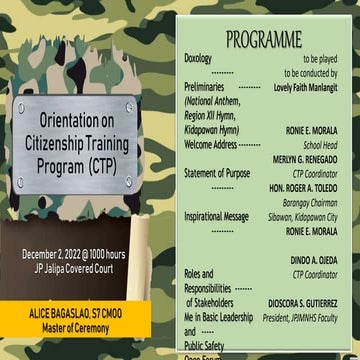 Orientation on Citizenship Training Program (CTP).pptx
