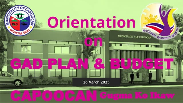 Training report gad-project-proposal-preparation | PDF