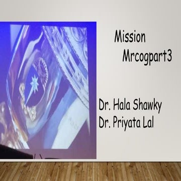 Orientation to MRCOG 3 course online | PPT