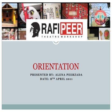 Rafi Peer Theatre Workshop Presentation | PPSX