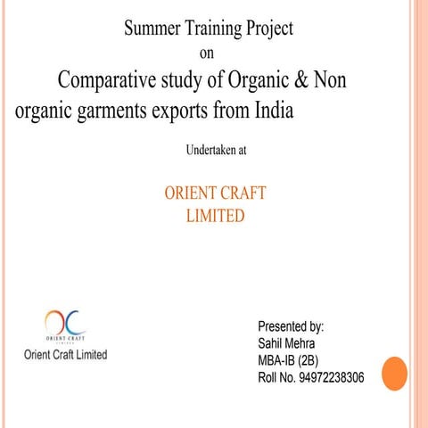 Orient Craft Ltd | PPT