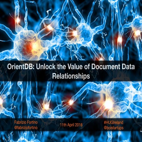 Orientdb Unlock The Value Of Document Data Relationships Ppt
