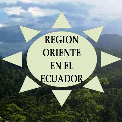 REGION ORIENTE DEL ECUADOR POR LILIANA FARINANGO | PPTX