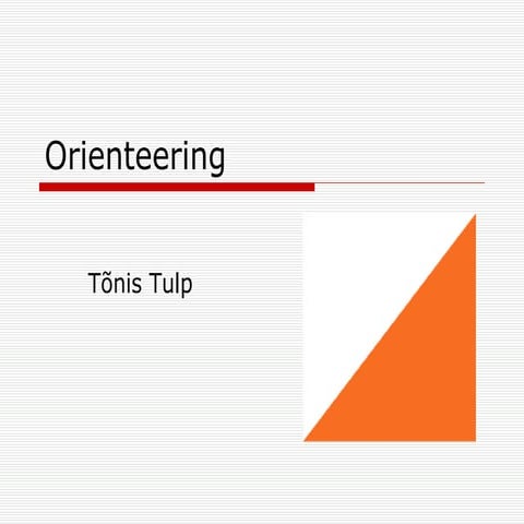 Orienteering | PPT | Sports
