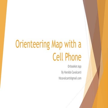 Orienteering map with a cell phone | PPTX