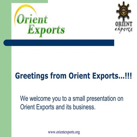 Orient presentation | PPT