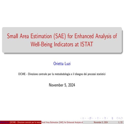 7th OECD World Forum on Well-being, Rome, Orietta LUZI | PPT