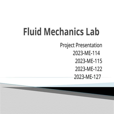 Orifice study and find CD and CV and flow of fluid | PPTX
