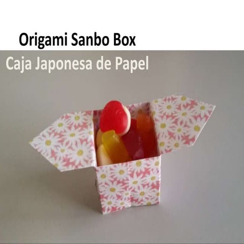 Origami Sanbo Box Tutorial - Cómo Hacer una Caja con asas japonesa muy ...