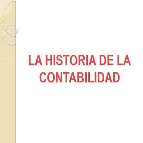 Mapa conceptual origen y evolucion de la contabilidad | PPTX