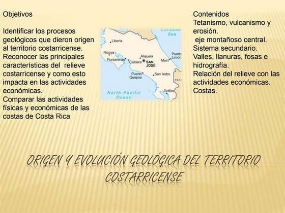 Tema 3 origen geológico de costa rica 7° | PPT
