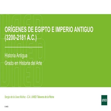 Orígenes de Egipto e Imperio Antiguo (3200-2181 a.C.) | PDF