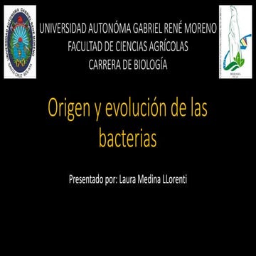 Origen y evolución de las bacterias | PPTX