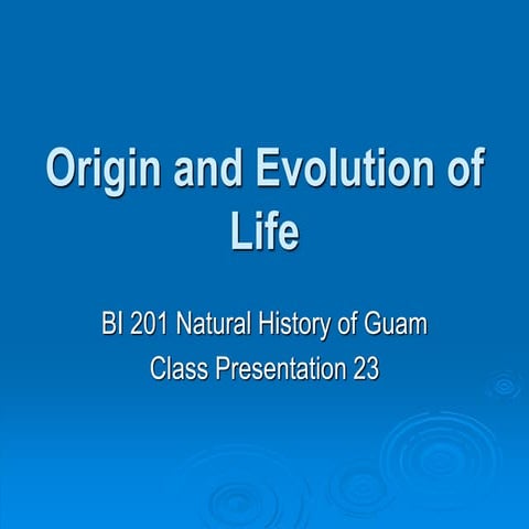 origin-early-evolution-life.ppt