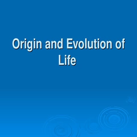 origin-early-evolution-life.pptppttttttt | PPT