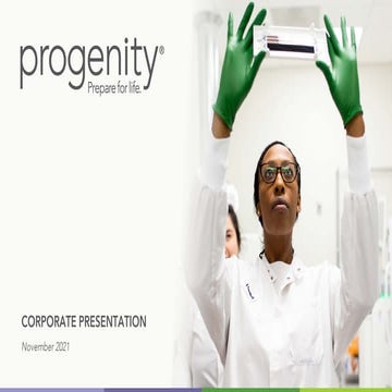 Progenity (PROG) Investor Presentation - Nov 30, 2021 | PPT
