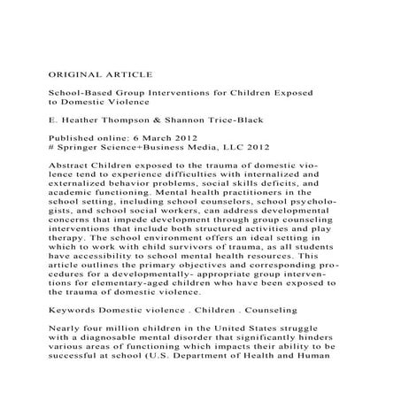 ORIGINAL ARTICLESchool-Based Group Interventions for Child.docx