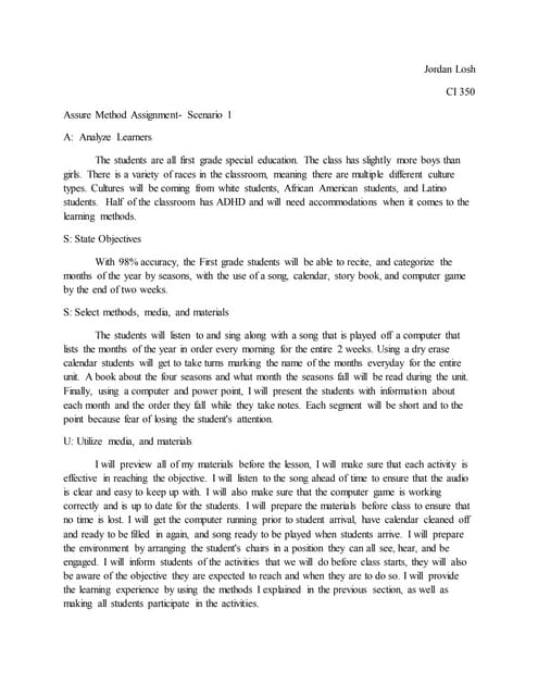 Monday lesson plan | PDF