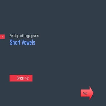 Short Vowel Intervention Support (Independent) | PPTX