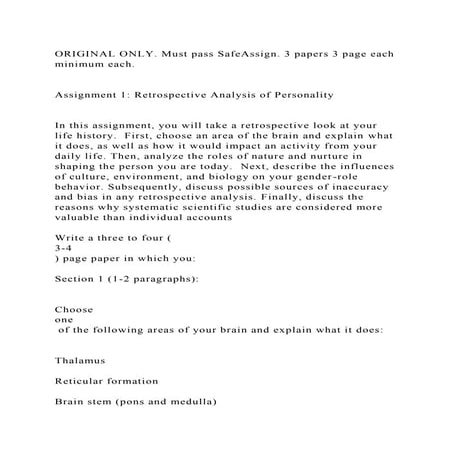 AP PSYCHOLOGY YOUR LOT IN LIFE PROJECTAs we progress throu.docx