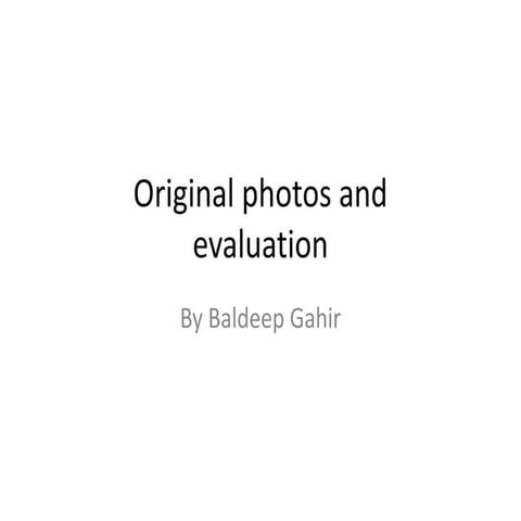 Photographic evidence | PPT