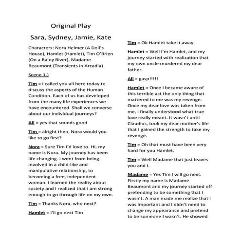 Original play | PDF