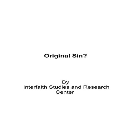 Original sin | PDF