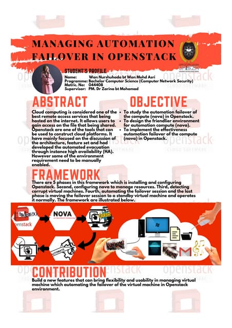 Poster Network Analysis Automation In OpenStack | PDF
