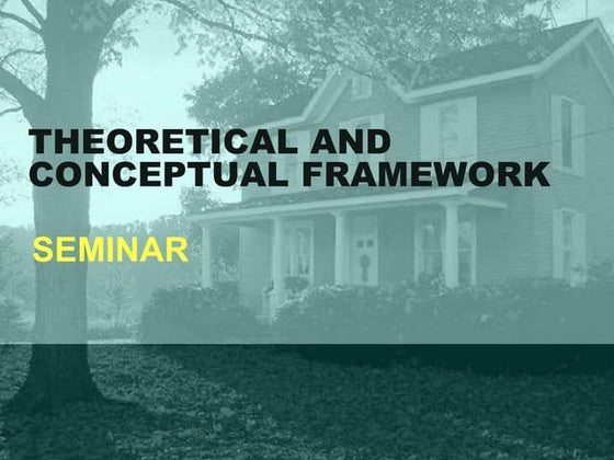 A guide to understanding theoretical and conceptual framework | PDF ...