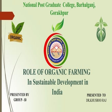Organic farming Powerpoint presentation | PPTX
