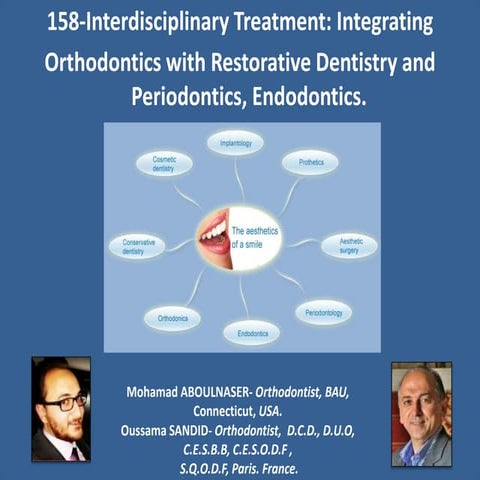 interdisciplinary treatment in orthodontics dr olivier sandid ...
