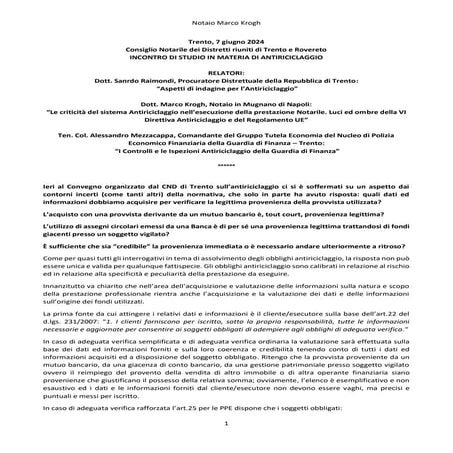 Origine fondi e adeguata verifica nella normativa antiriciclaggio | PDF