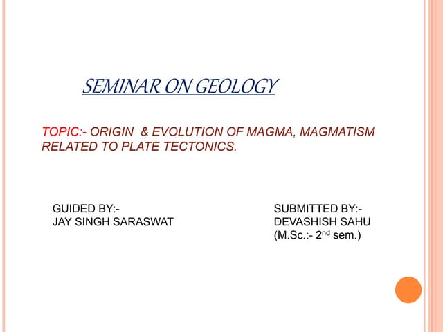 Endogenous processes on earth | PPTX | Geology | Science