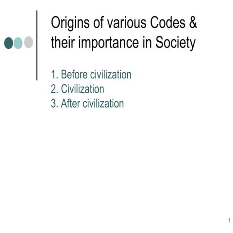 Origin of codes | PPT