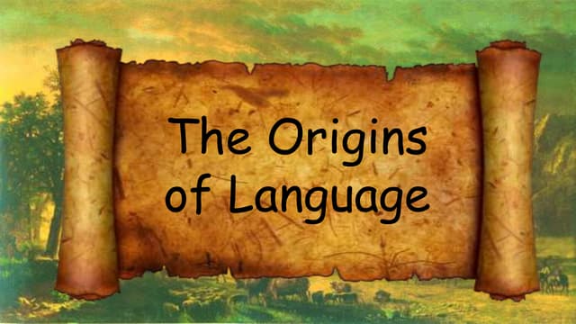 Otto Jespersen's Language Origin Hypothesis.pptx