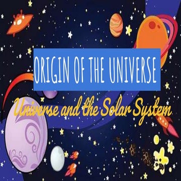 Origin of the universe | PPT